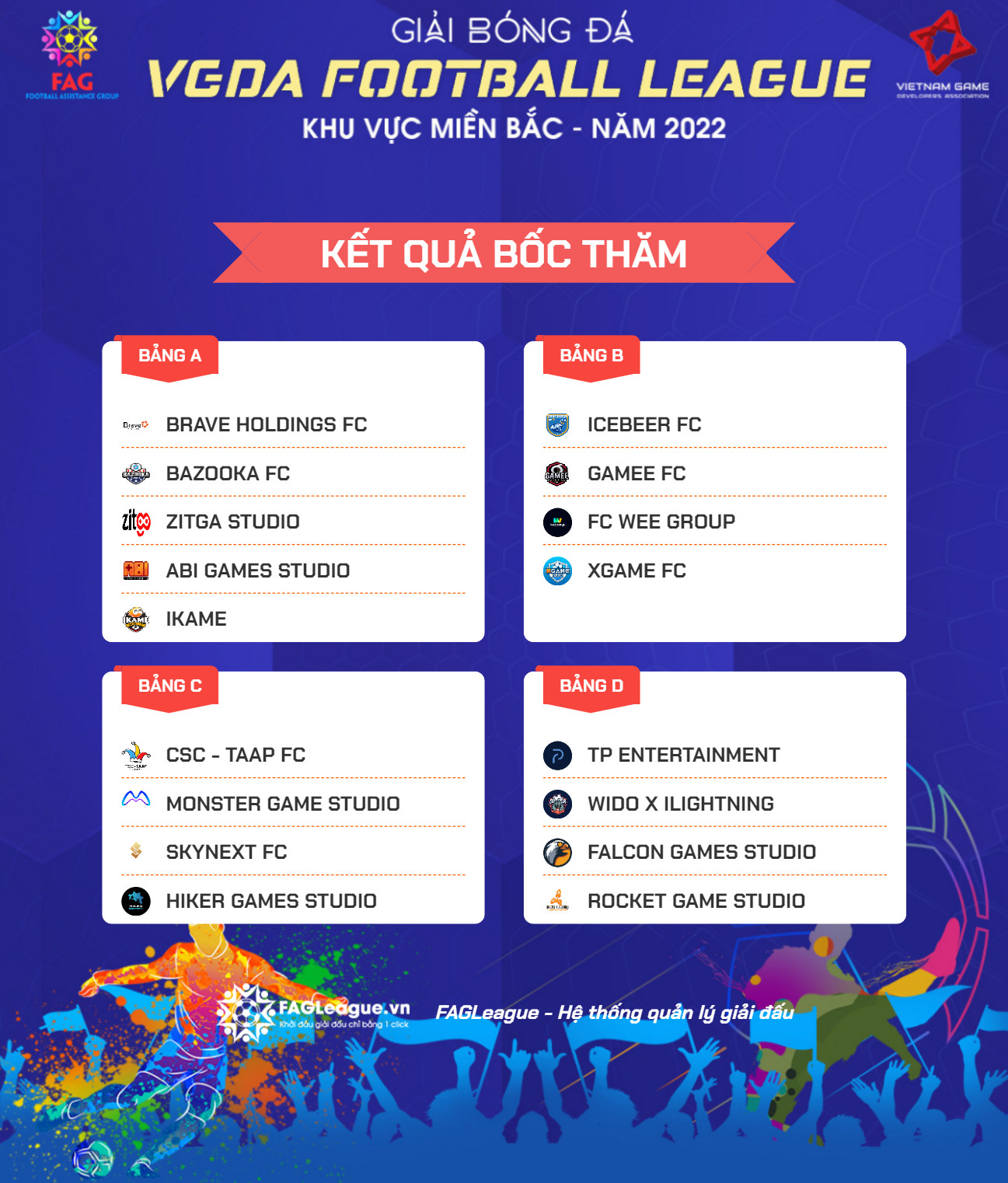 LỄ RA MẮT GIẢI VÀ BỐC THĂM CHIA BẢNG VGDA FOOTBALL LEAGUE 2022 KHU VỰC ...